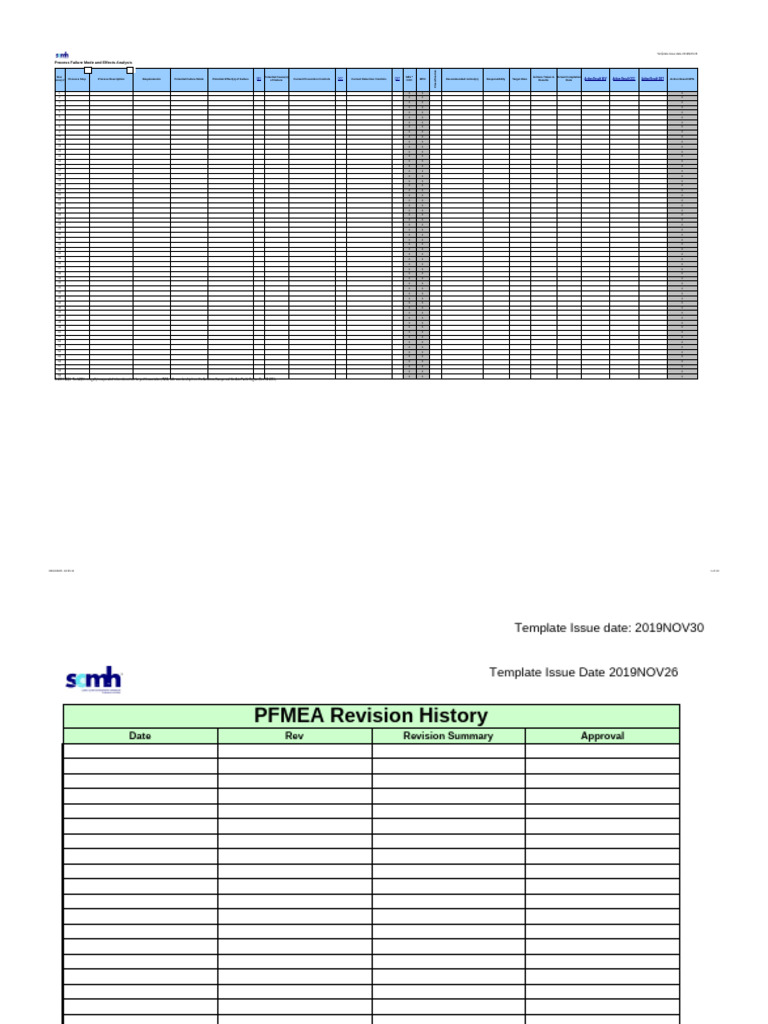 PFMEA Template | PDF