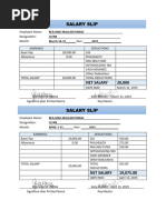 2023 Employee Pay Slip Template | PDF | Business | Finance & Money ...