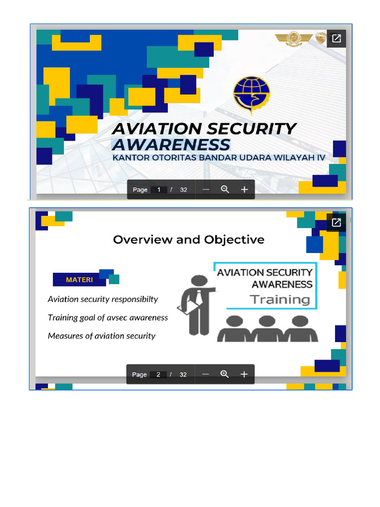 MATERI TES CBT Aviation Security Awarnes | PDF