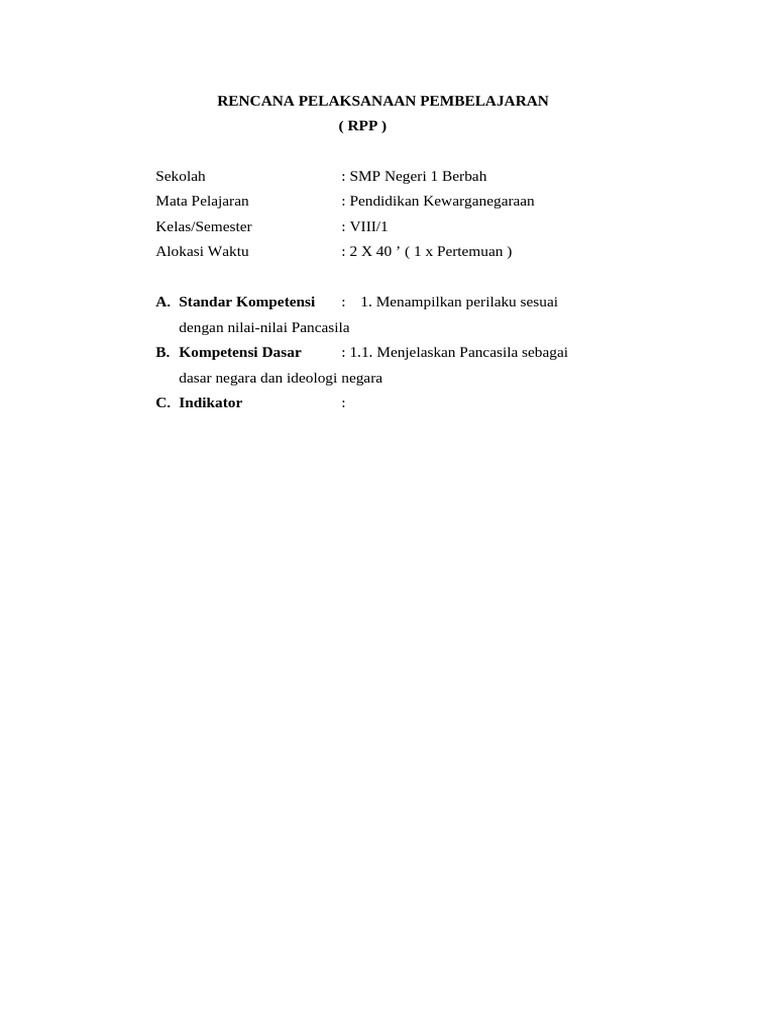 Ratna Rpp Microteaching | PDF