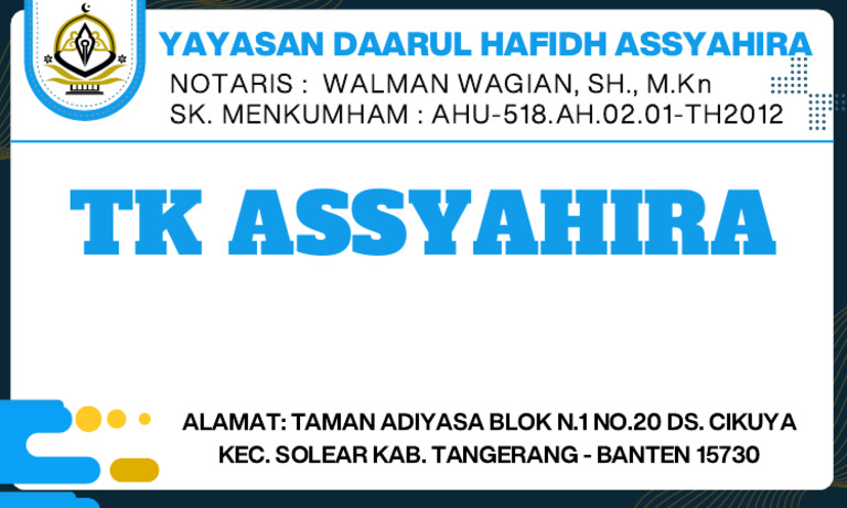 Plang TK Assyahira | PDF