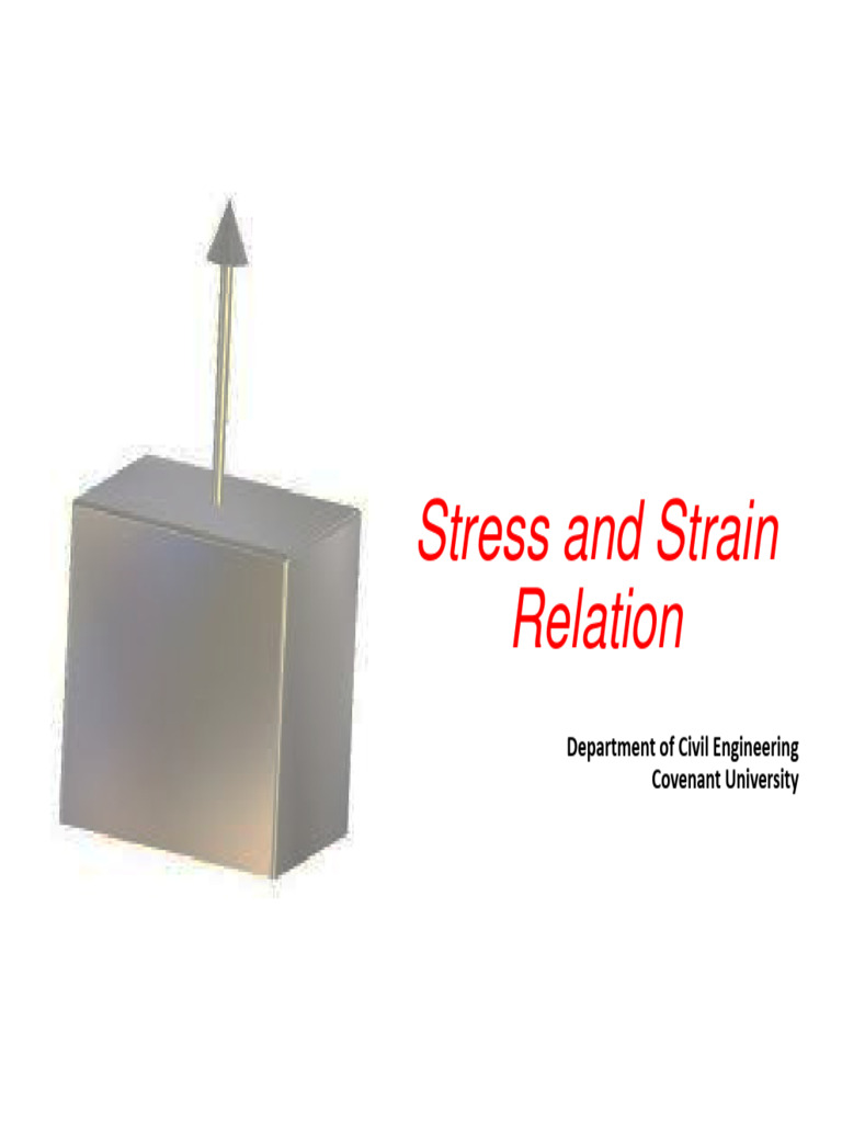 Stress and Strain Relation | PDF | Stress (Mechanics) | Deformation ...
