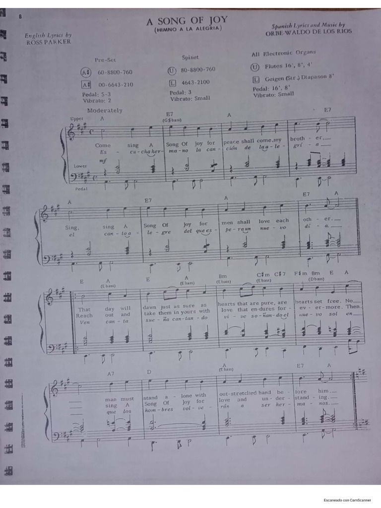 A Song of Joy (Partitura) | PDF