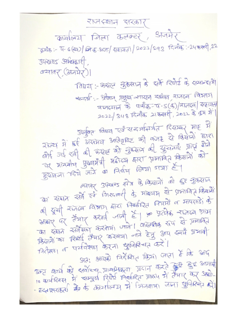 Hindi Letter Format | PDF