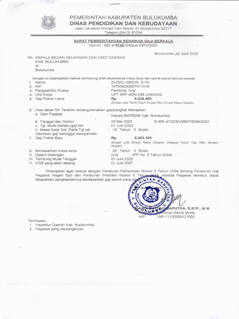 KGB Juni 2025 - Zainal Abidin | PDF