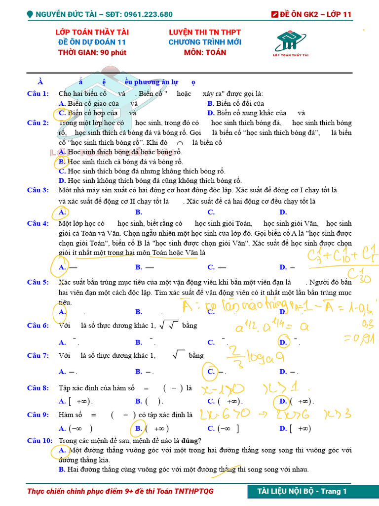 Toán Gki Nâng Cao Tổng Hợp | PDF