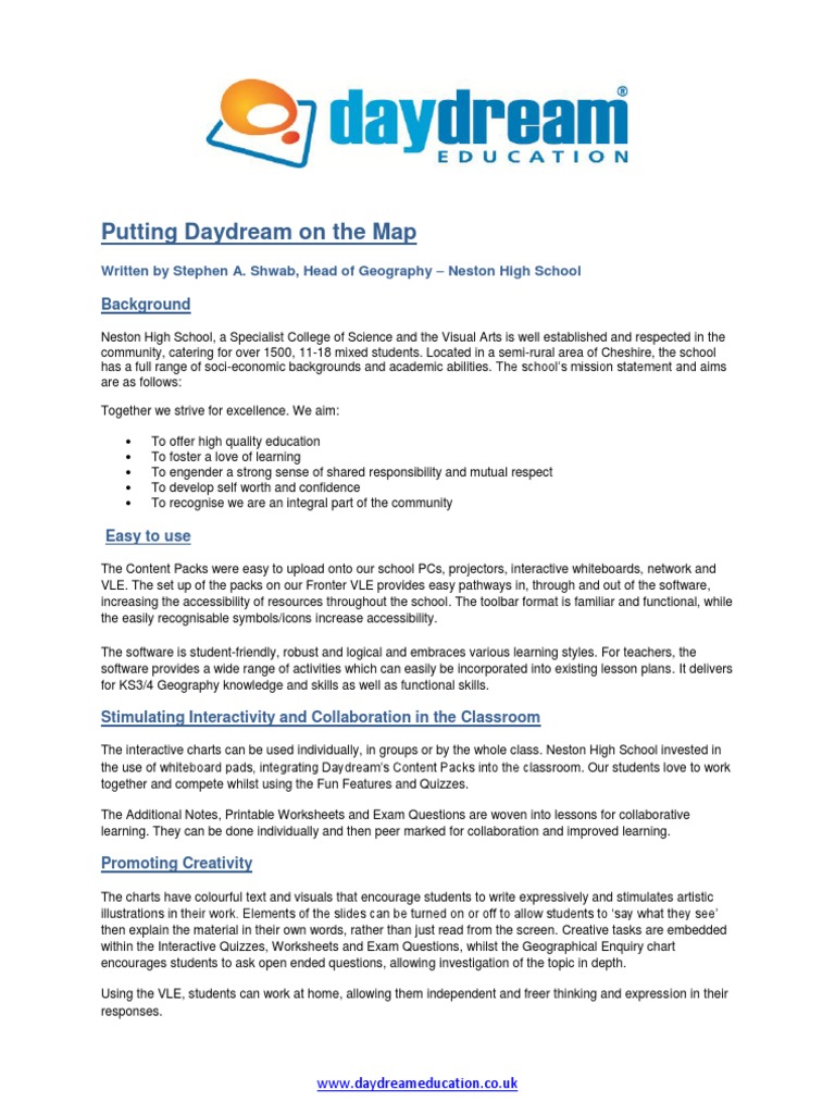 Daydream Education Interactive Geography Content Packs - Case Study ...