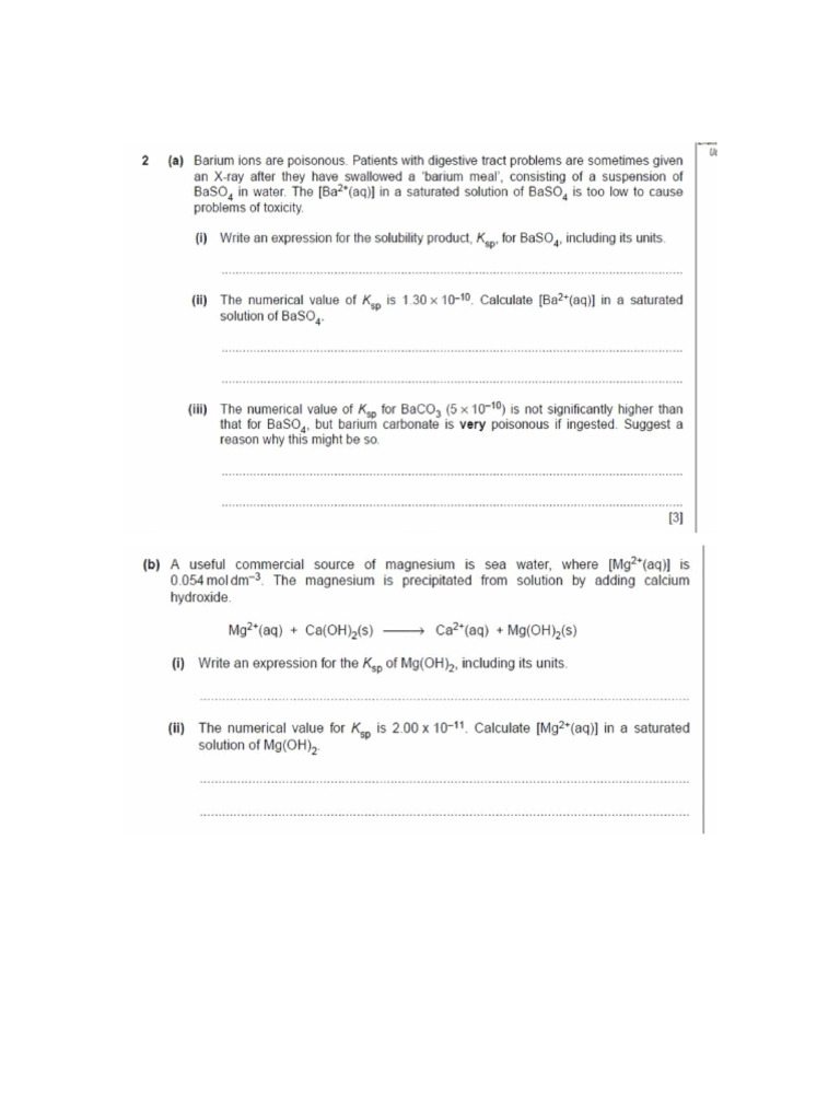 Equilibria 2 QP | PDF