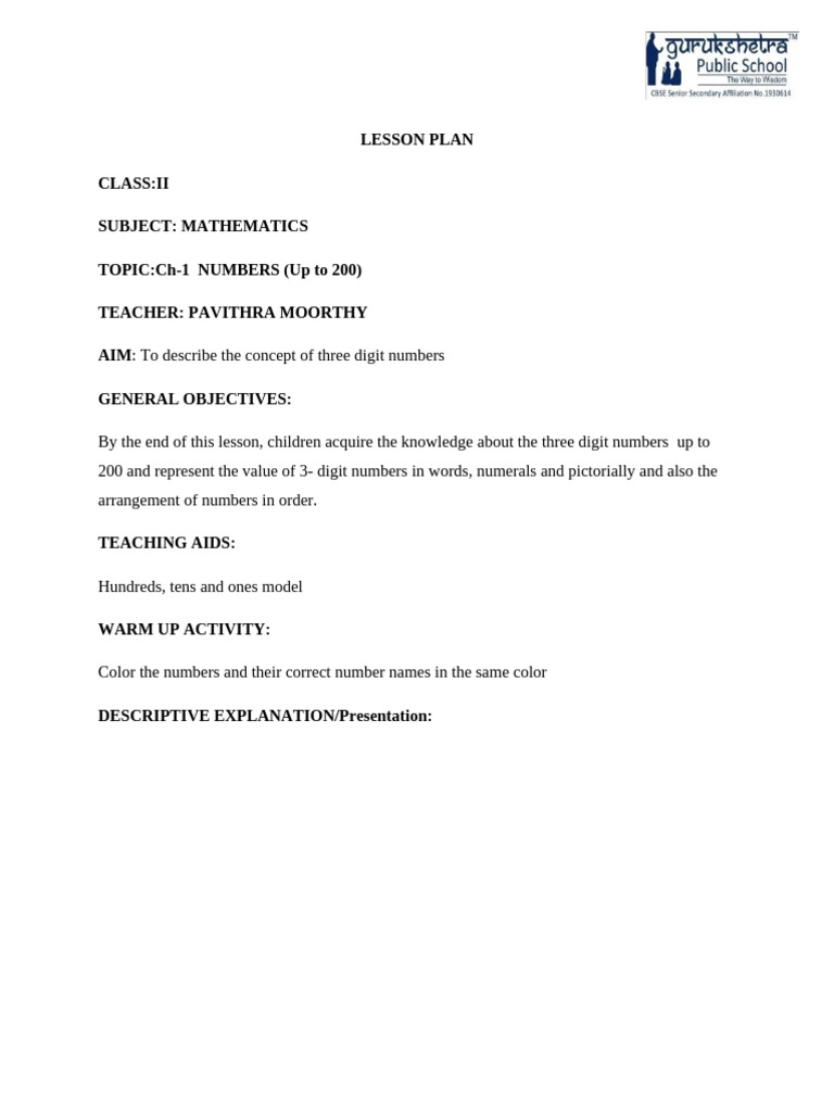 CLASS 2-Ch-1-LP - (2025-2026) | PDF | Mathematics