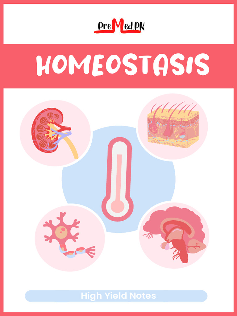 Homeostasis Notes by PreMed - MCQs World | PDF | Homeostasis | Excretion