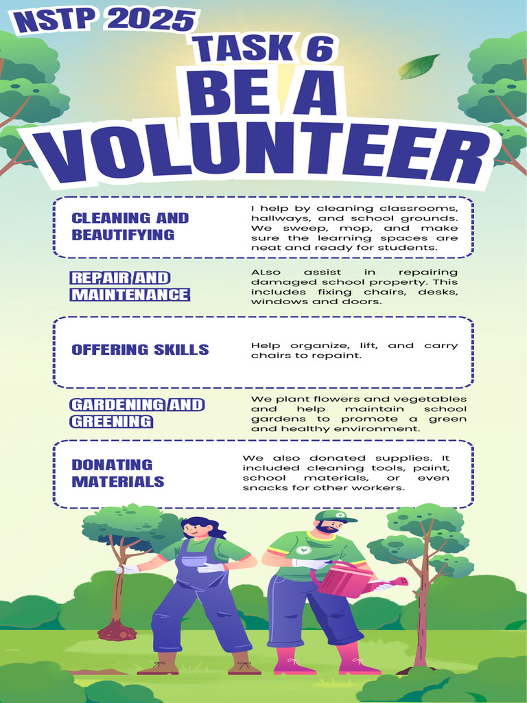 TASK 6 Be A Volunteer | PDF