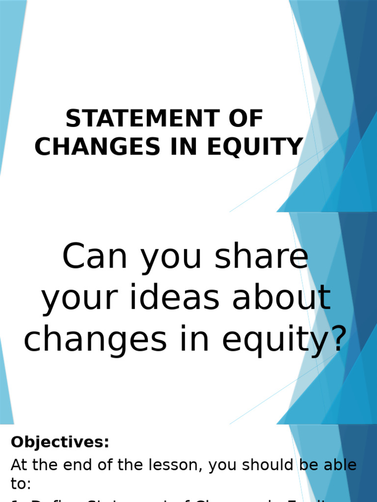 Statement of Changes in Equity Guide | PDF