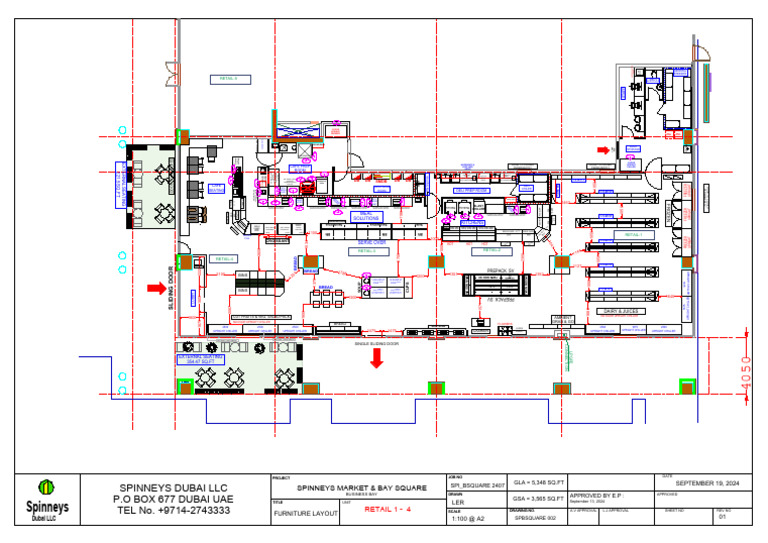 Spinneys Market Furniture Layout Plan | PDF | Home Appliance | Domestic ...