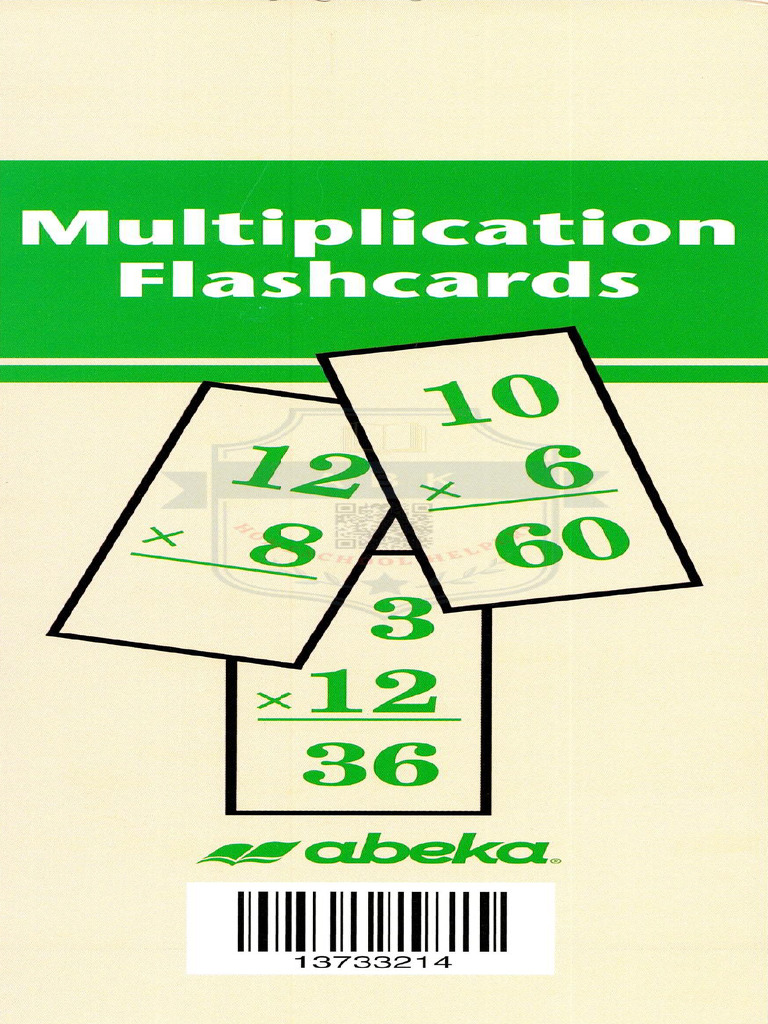 Multiplication Flashcards - 0001 | PDF
