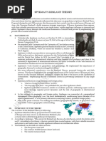 Spykman's Rimland Theory Explained | PDF | Geopolitics | International ...