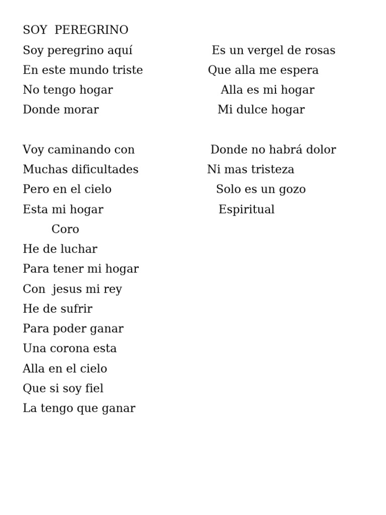 Soy Peregrino | PDF