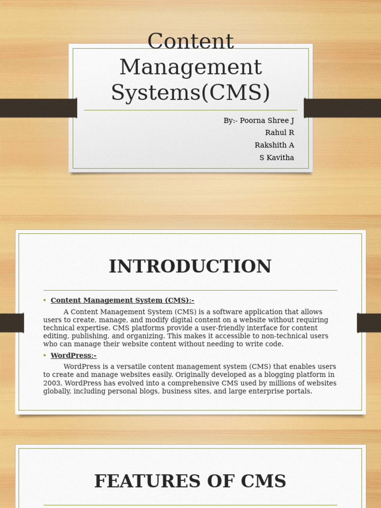 Overview of Content Management Systems | PDF | Word Press | Websites