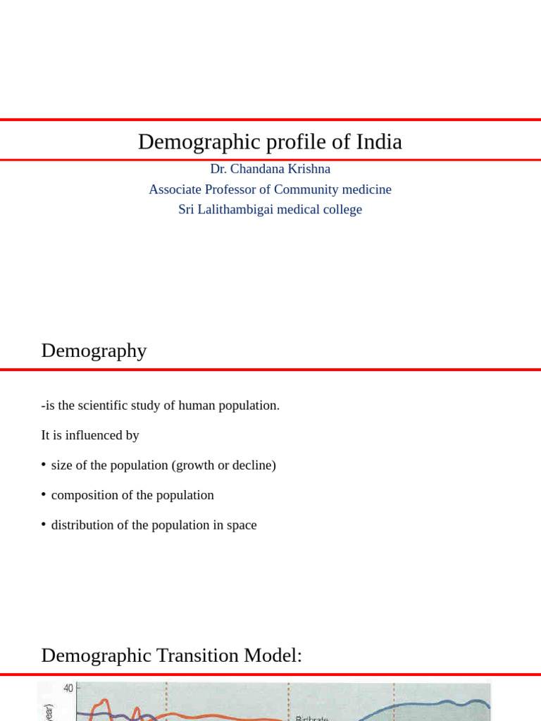 Demography & Indicators | PDF | Total Fertility Rate | Demography
