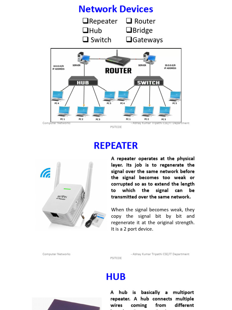 Connecting Devices Network | PDF | Computer Network | Network Switch