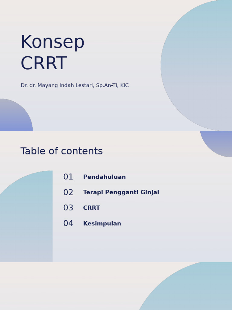 CRRT | PDF