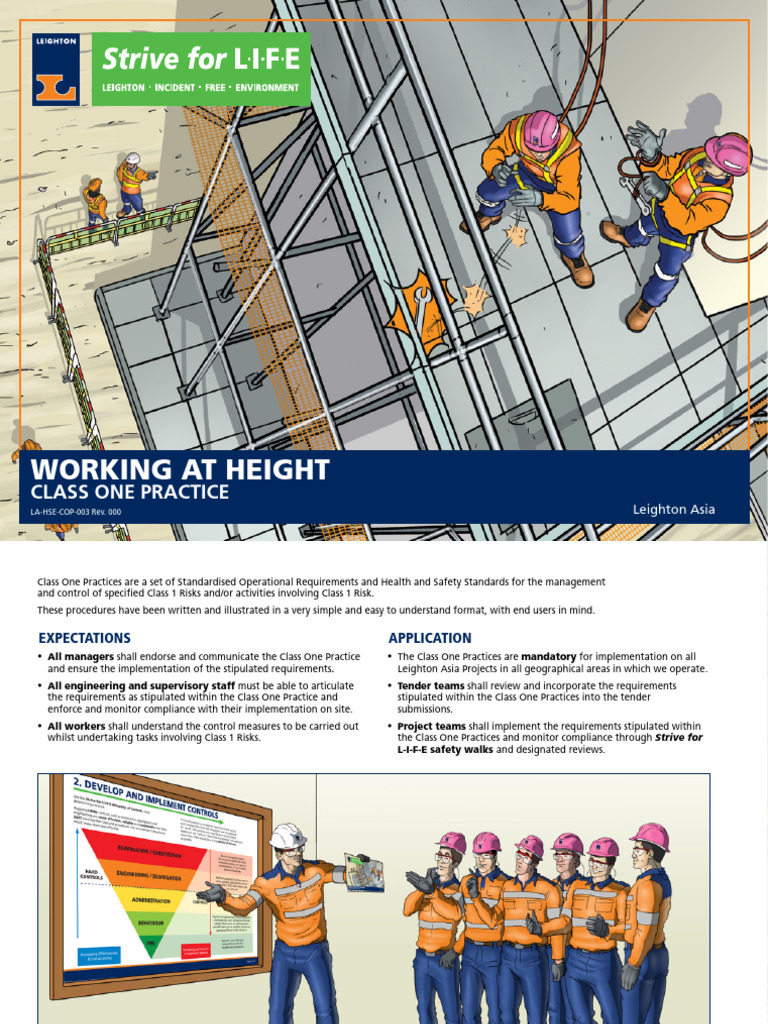 Working at Height Safety Practices | PDF | Scaffolding | Ladder