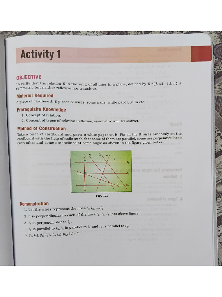 Class XII Maths Activities 2025 26 | PDF