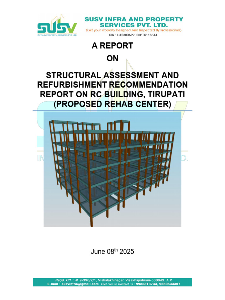 Structural Assessment Report - Tirupati | PDF | Corrosion | Concrete