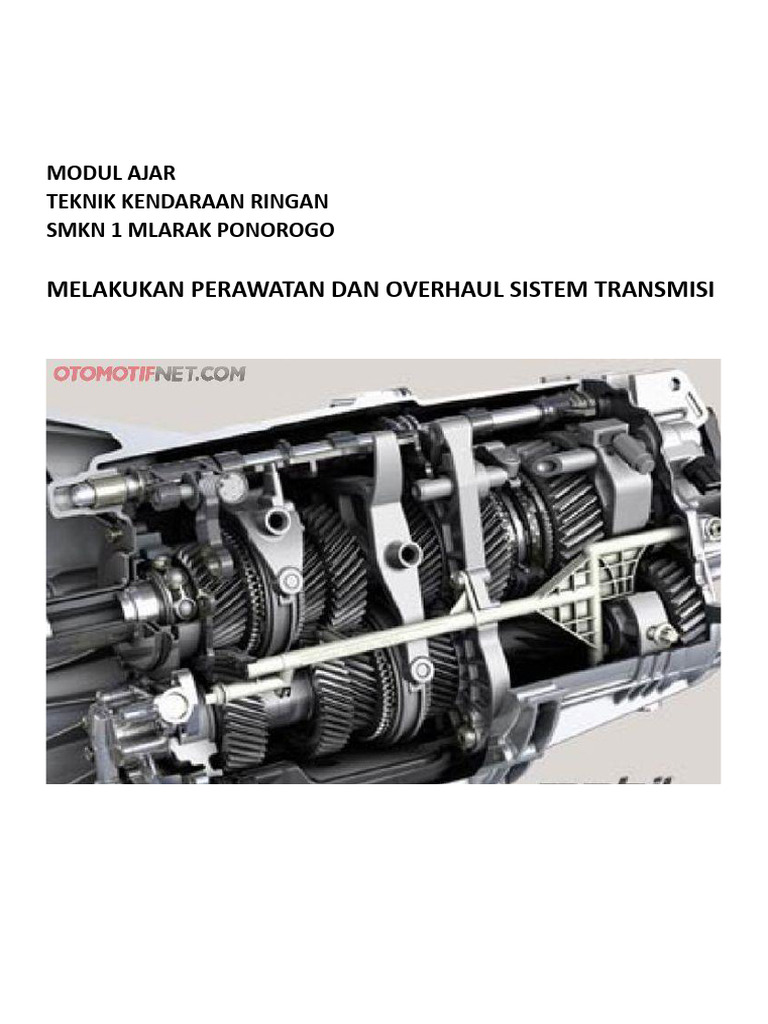 Modul Ajar Transmisi Manual | PDF