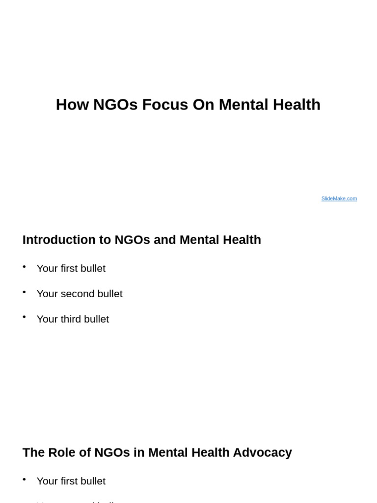How NGOs Focus On Mental Health | PDF