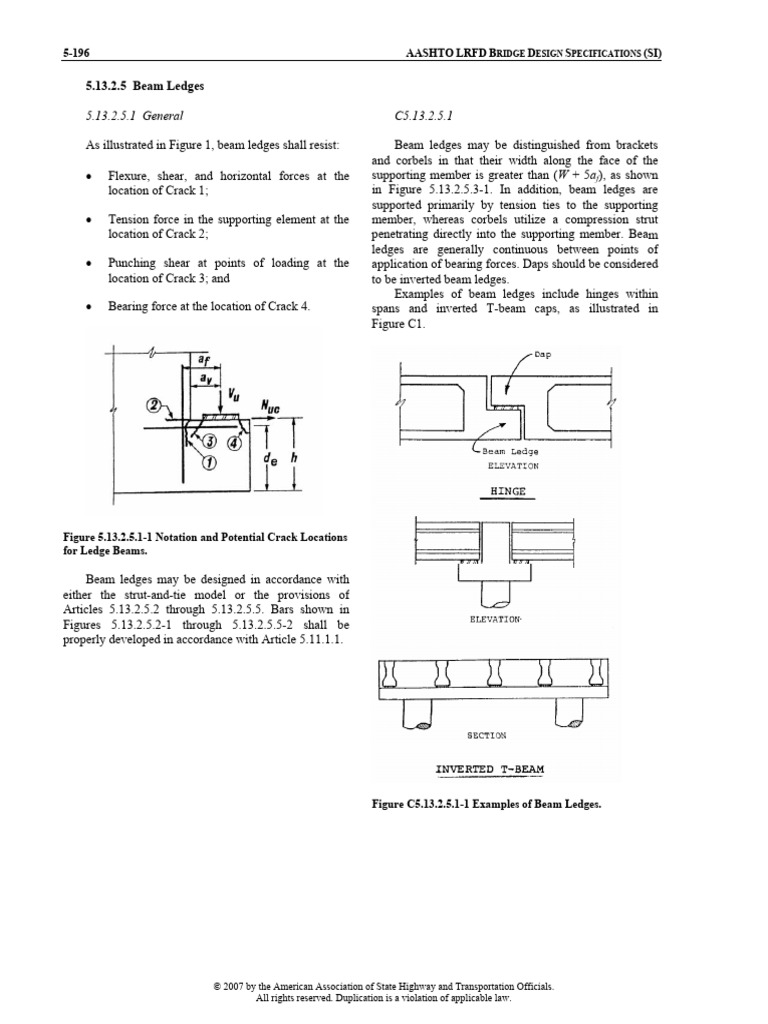 AASHTO LRFD Bridge Design Specifications, SI Units, 4th Edition - BEAM ...