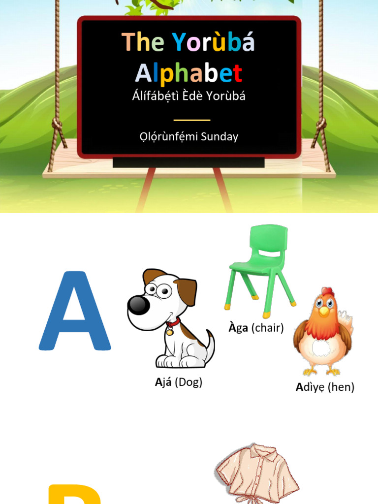 The Yorùbá Alphabet-Compressed | PDF