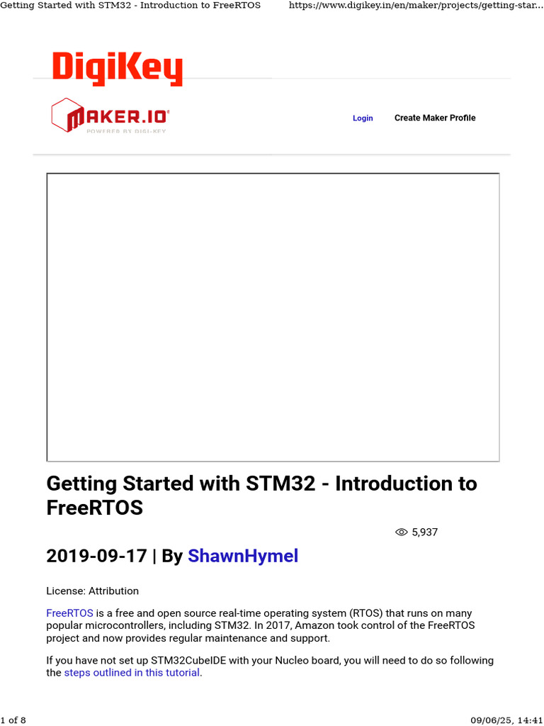 Getting Started With Stm32 Introduction To Freertos Pdf Scheduling Computing Operating