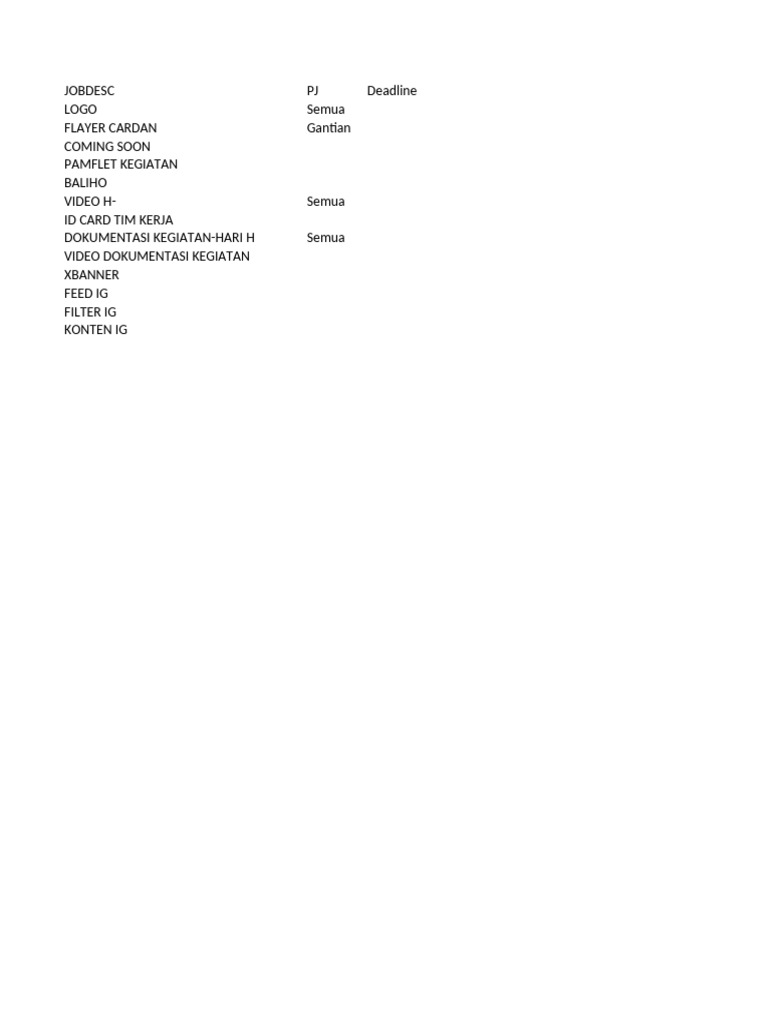 JOBDESC PUBDOK AKBER | PDF