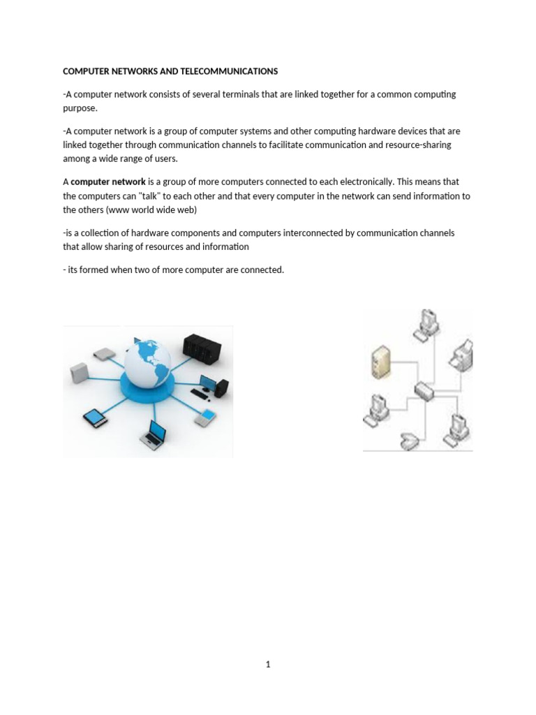 Computer Networks and Telecommunications | PDF | Computer Network ...