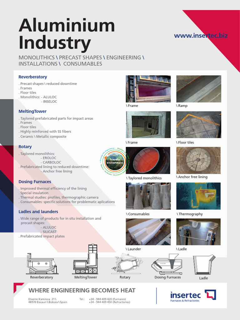 INSERTEC Aluminium Pieces 04 17 EN | PDF | Thermography | Refractory
