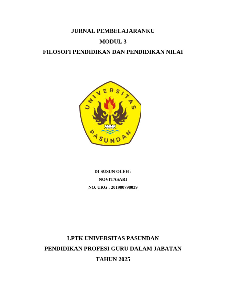 Jurnal Pembelajaranku Modul 3 | PDF