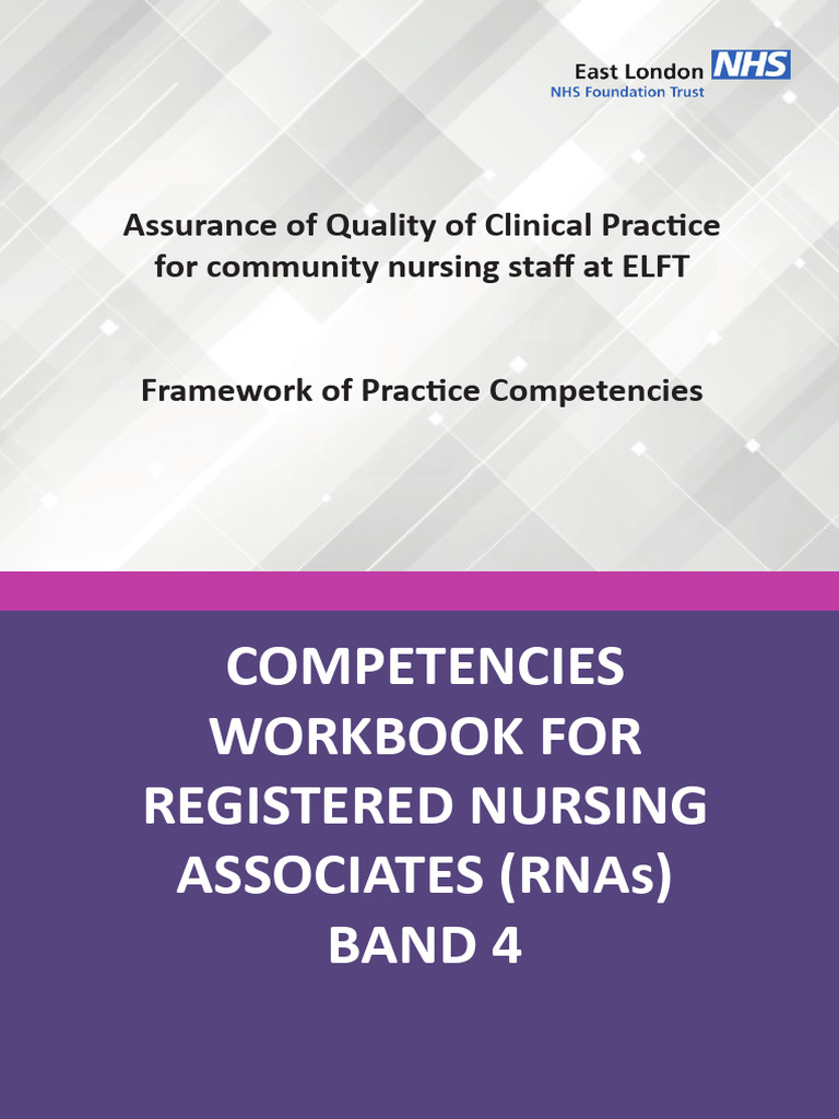 Appendix 1 Band 4 Workbook NHS RNA | PDF | Urinary Incontinence | Nursing