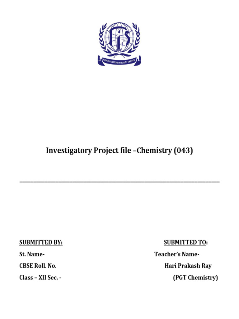 Front Page, Certificate, acknowledgemnt-XII | PDF