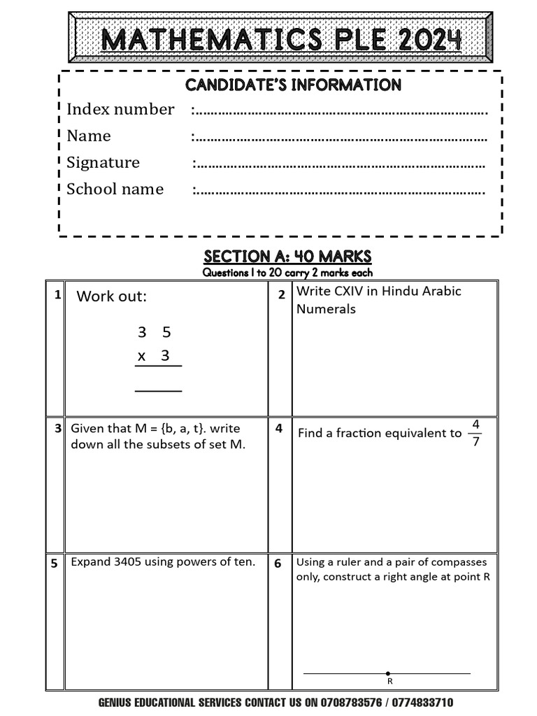 MTC Ple Question Bank | PDF