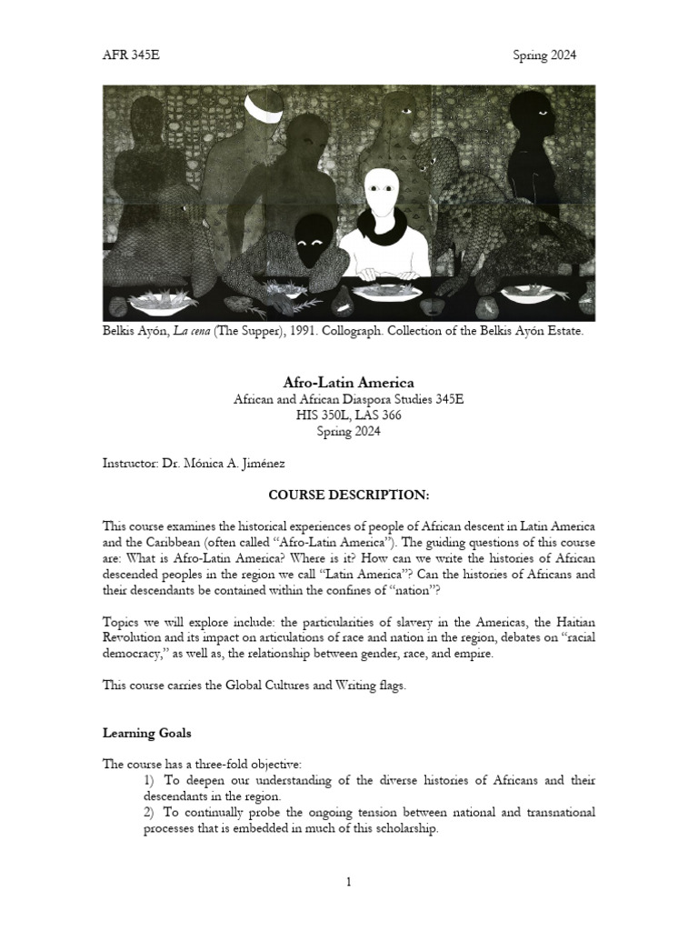 Afro Latin America PUBLIC | PDF | Latin America | Academic Integrity