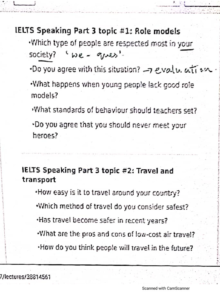 Speaking Part 3 | PDF
