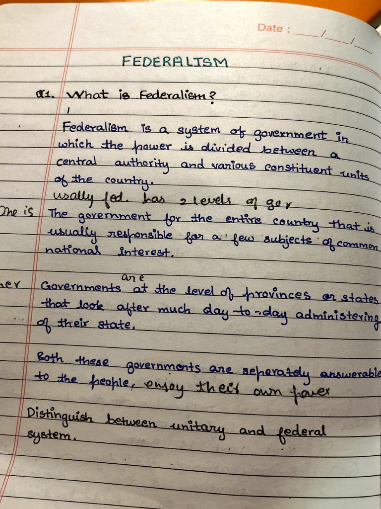 Civics - 2 - Federalism | PDF