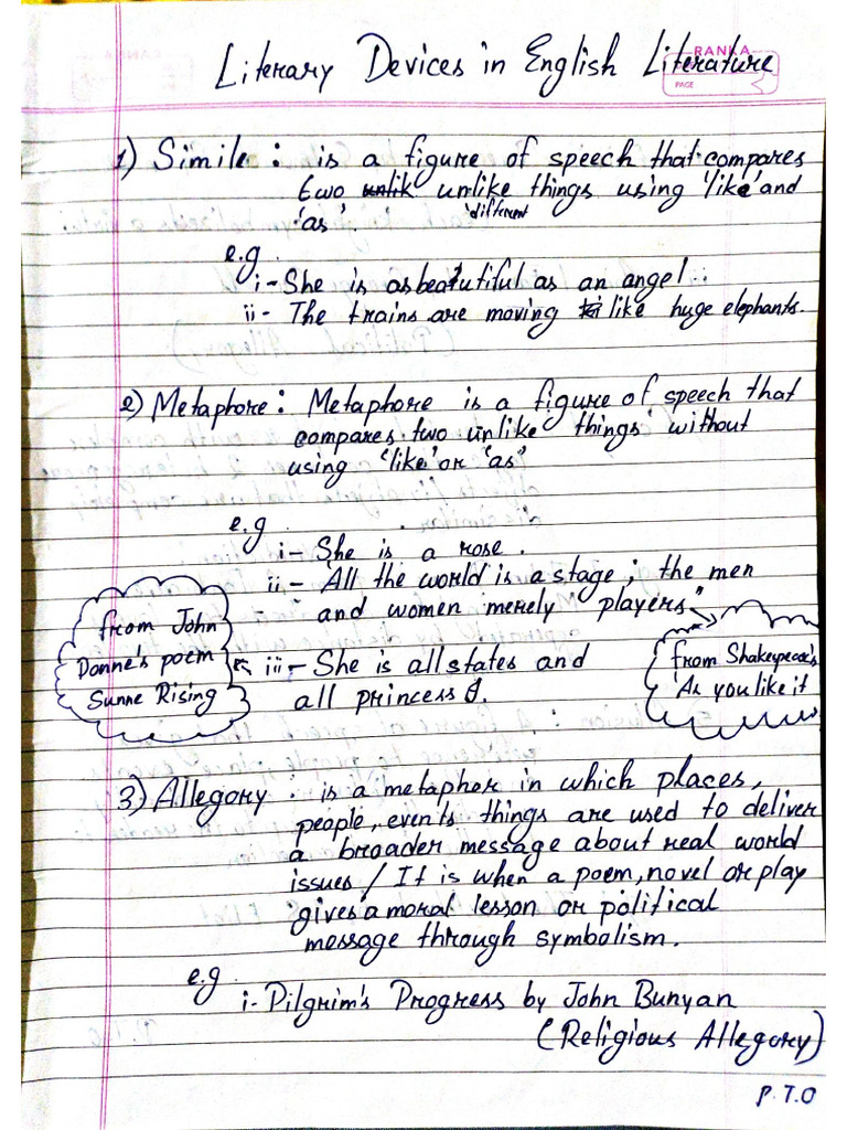 Literary Devices | PDF