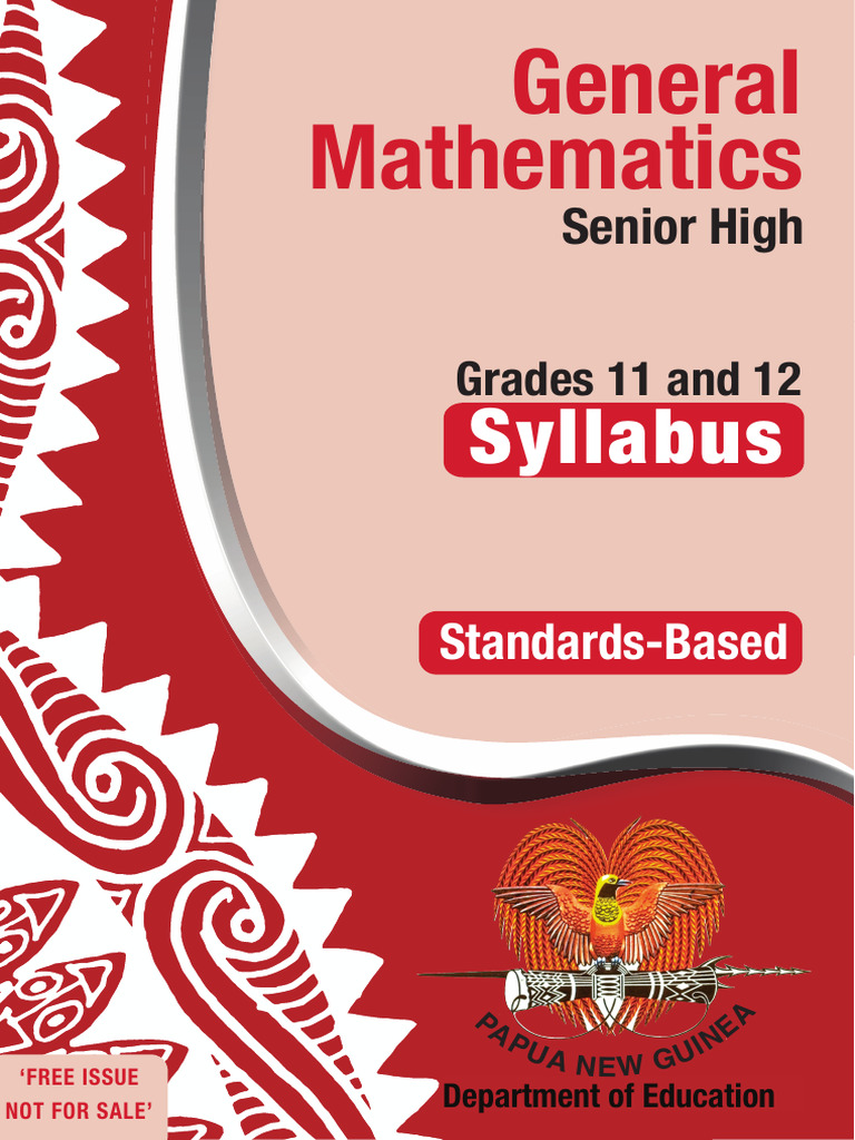 General Mathematics Grade 11 & 12 Syllabus | PDF | Teachers | Knowledge