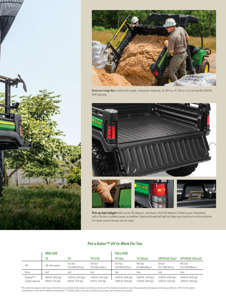 Gator Work Series 2 | PDF | Horsepower | Four Wheel Drive