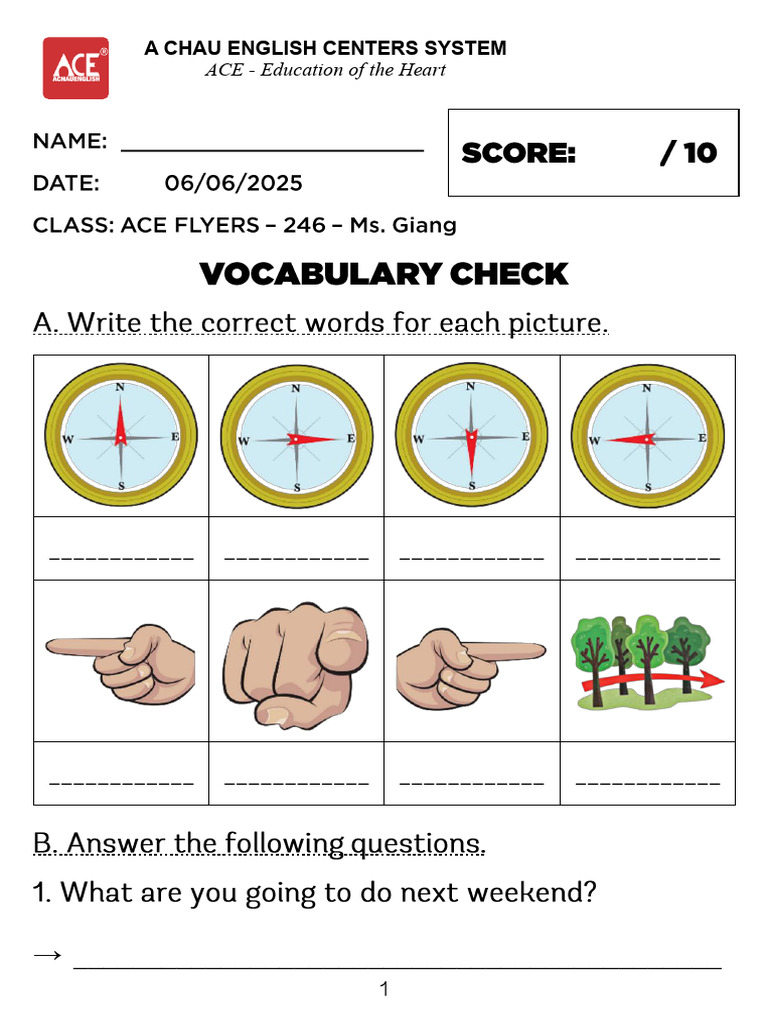 ACE Flyers - Unit 5 - Practice | PDF