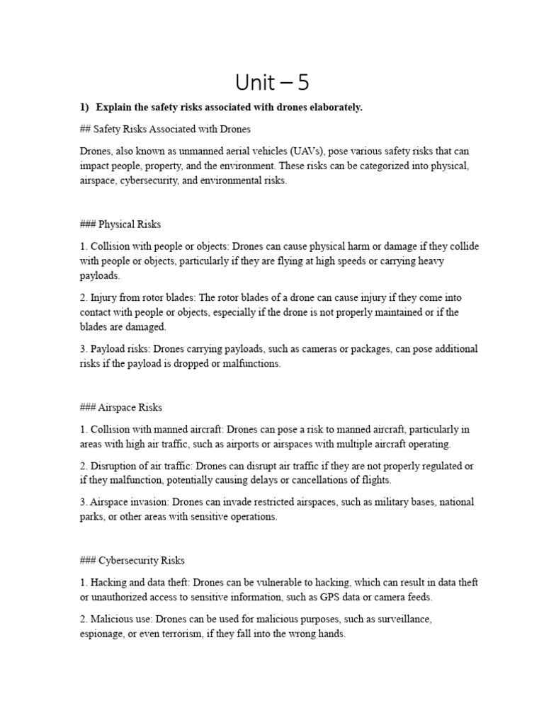 Drone Technologies Unit 5 Part B | PDF | Unmanned Aerial Vehicle | Artificial Intelligence