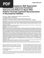 ACL-RSI Score Summary and Calculator | PDF | Knee | Limbs (Anatomy)