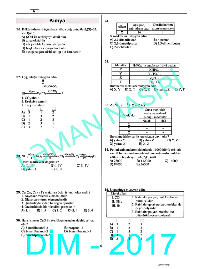 IV Qrup 22 Iyul 2017 Qəbul+Cavabları Pdfin Sonunda Yerləşdirilib | PDF