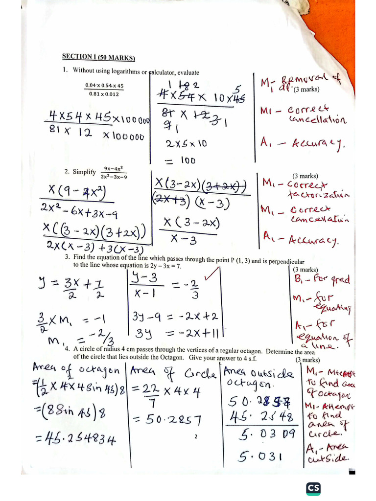 Maths Pp1 Ms Dok 2025 | PDF